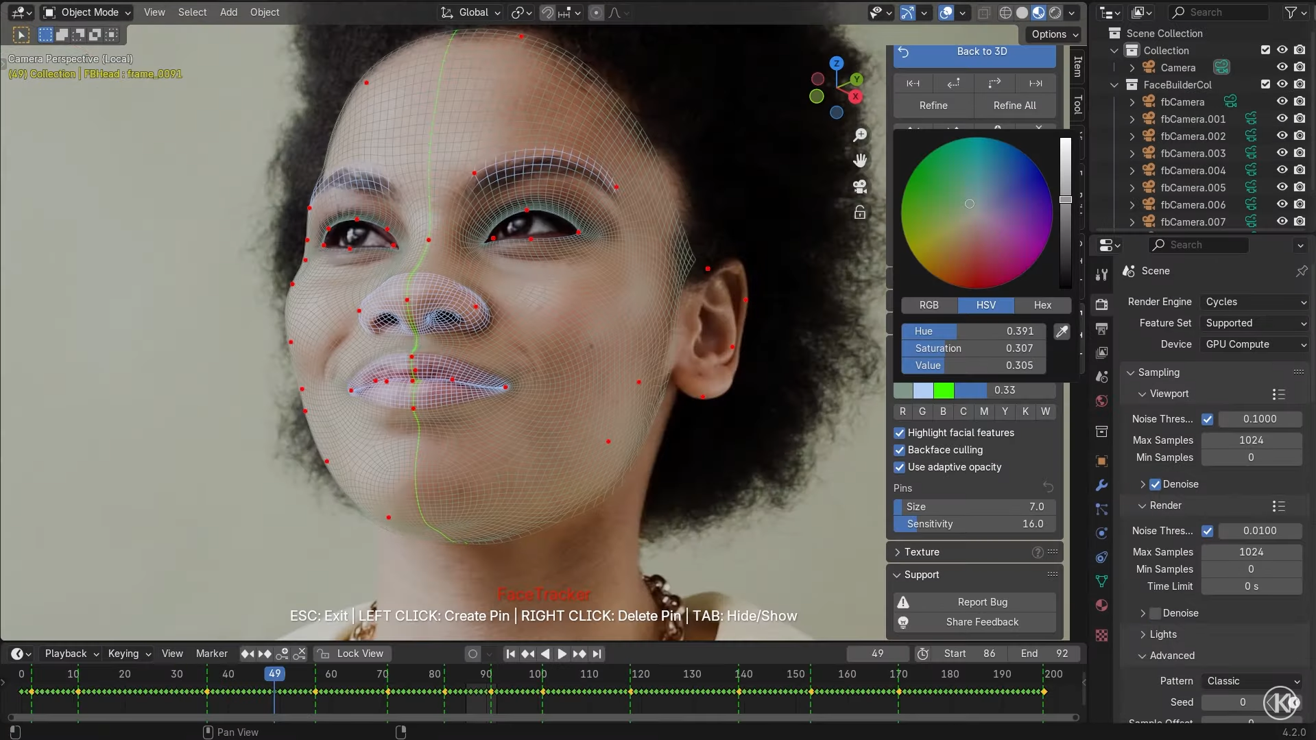 KeenTools: Free Beta of FaceTracker for Blender